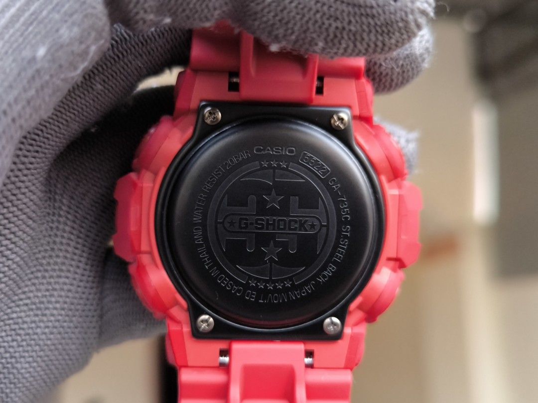 G-Shock GA-735C-4A Red Out 35th Anniversary, Men's Fashion, Watches ...