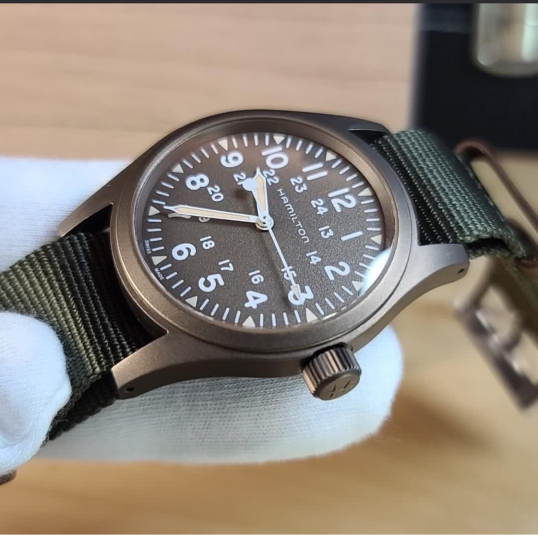 Hamilton Khaki Field Mechanical (Brown PVD stainless steel), 名牌, 手錶 ...