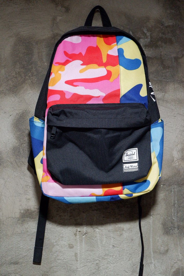 Herschel X Andy Warhol Classic Backpack Pink Camo / Blue Camo / Black ...