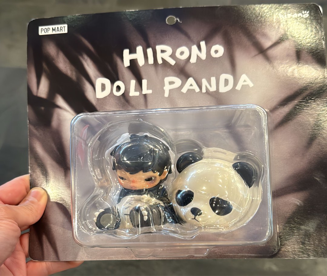 Hirono Doll Panda Figure Blister Original Pop Mart 100% SNI - Figure ...