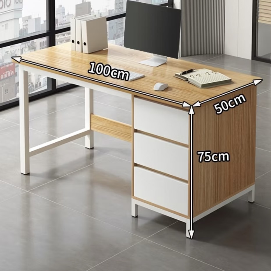 Home Office Table With Drawers | Wooden Computer Table | Study Table ...