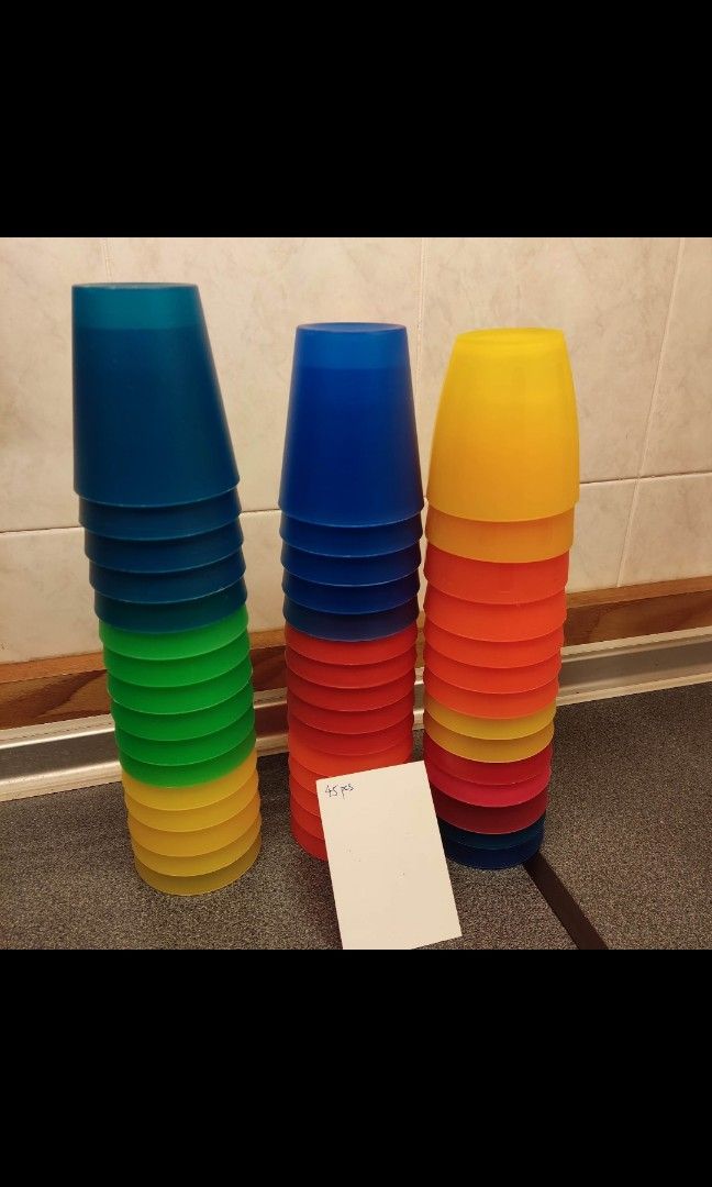 IKEA 45 pcs of plastic cups, Furniture & Home Living, Kitchenware ...