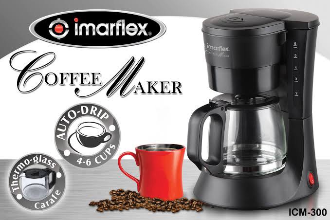 Imarflex ICM-300 Coffee Maker, TV & Home Appliances, Kitchen Appliances ...