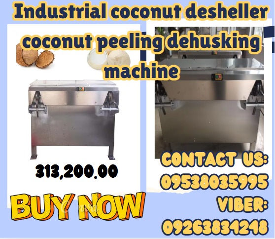 Industrial coconut desheller coconut peeling dehusking machine ...