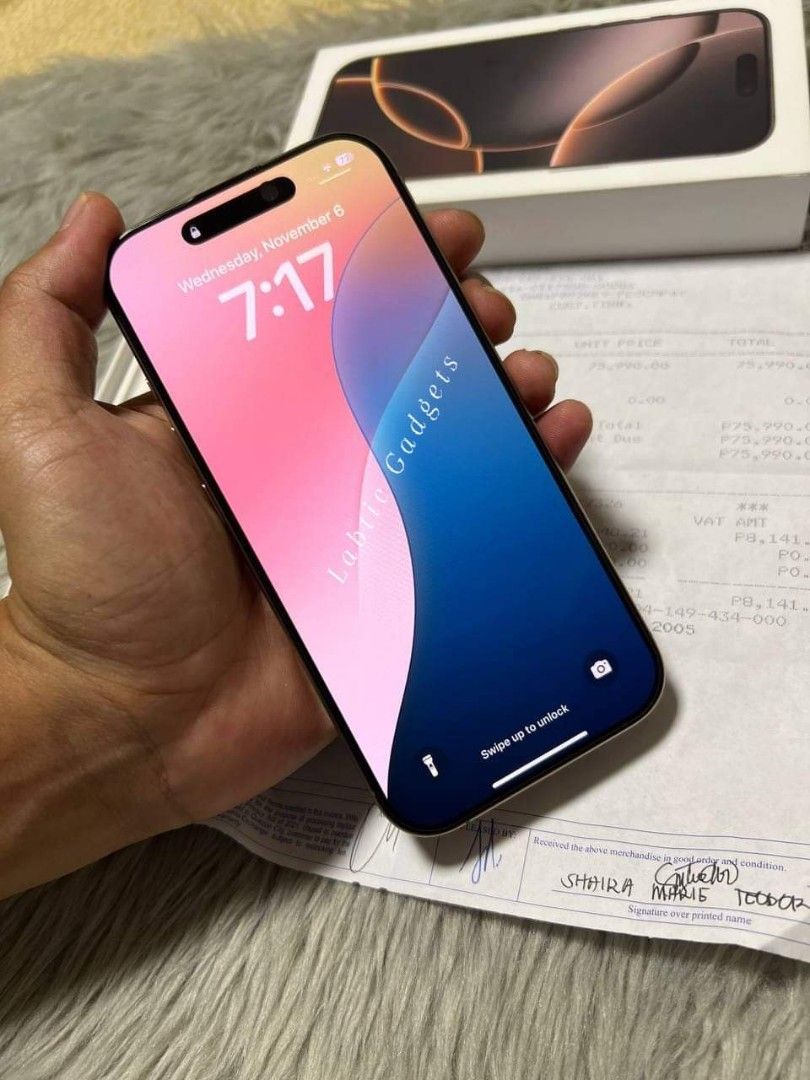 Iphone 16 pro 256GB Desert Titanium Factory Unlocked NTC with receipt 1 ...