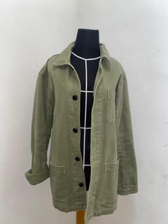Green jacket, Women's Fashion, Coats, Jackets and Outerwear on Carousell