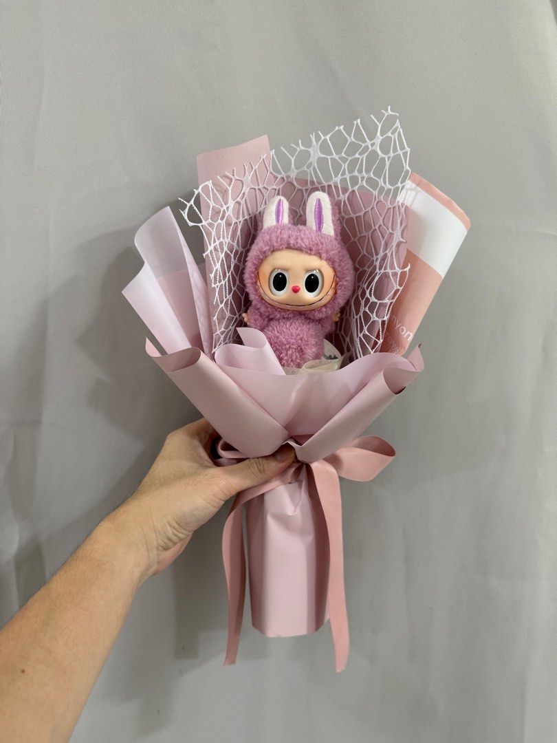 Labubu flower bouquet, Hobbies & Toys, Stationery & Craft, Flowers ...