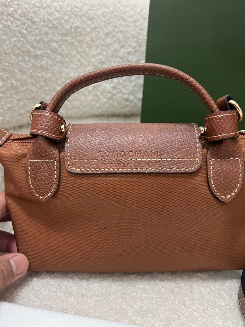 Longchamp Mini Le Pliage Crossbody Bag in Cognac, Luxury, Bags ...