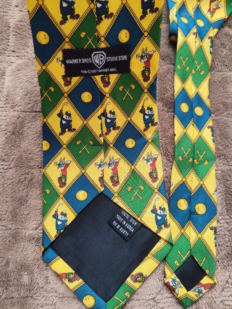 LOONEY TUNES & MICKEY MOUSE NECK TIES RENE CHAGAL, WARNER BROS, MILANO ...