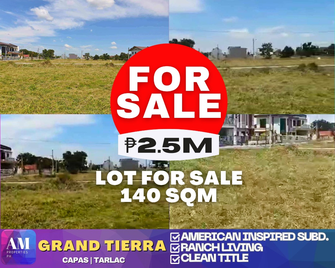 Lot for Sale Grand Tierra Capas, Tarlac , clean title, Property, For Sale, Lot on Carousell