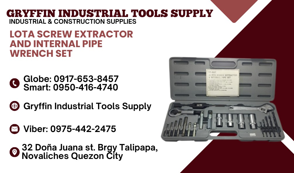 Lota Screw Extractor and Internal Pipe Wrench Set, Commercial ...