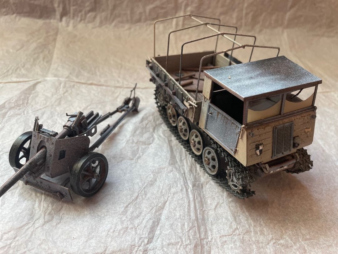 Italeri Magirus Steyr RSO/0 Towing PAK 40 Plastic Model Kit, Hobbies ...