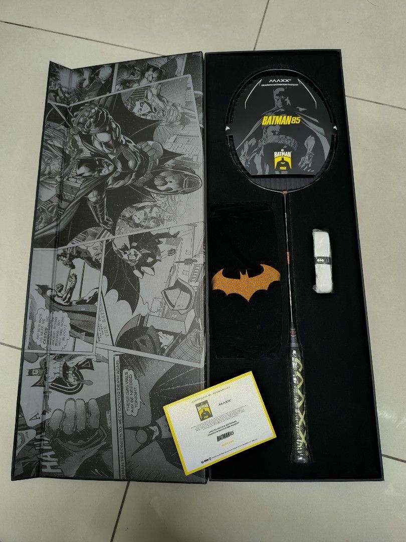Maxx Batman 85th Anniversary Limited Edition Badminton Racquet, Sports ...