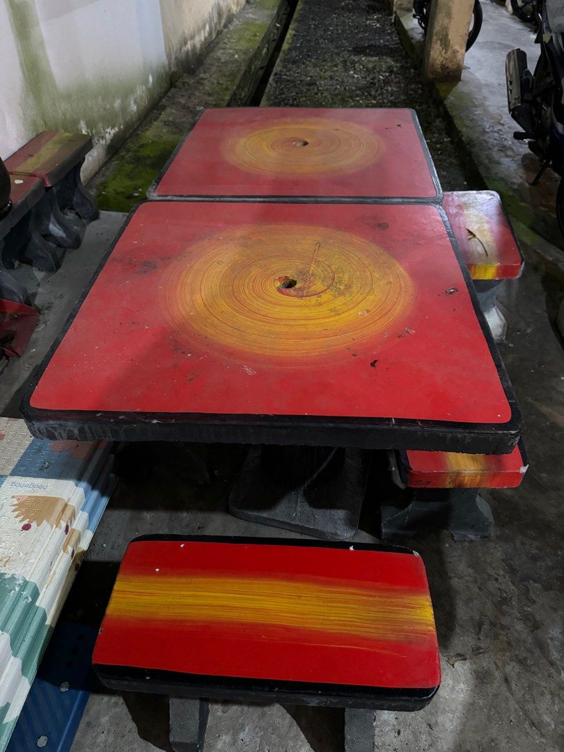 MEJA KERUSI BATU SIMEN, Furniture & Home Living, Outdoor Furniture on ...