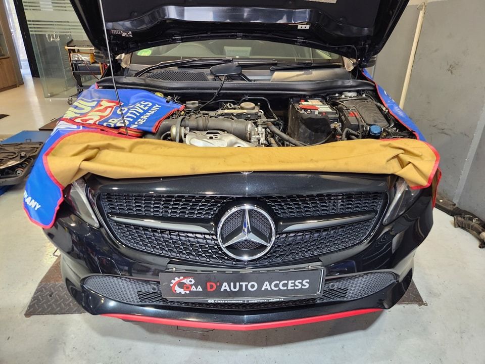 Mercedes W176 A180 Change Original Thermostat, Oil Filter Housing ...