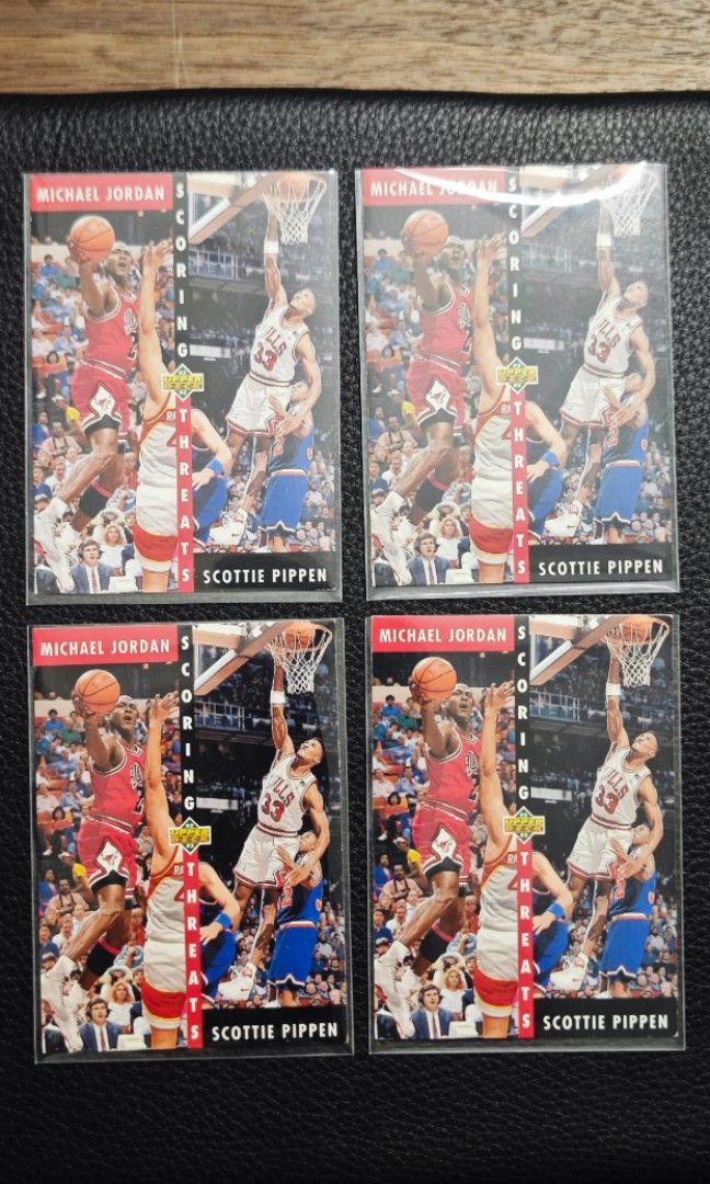 Michael Jordan - 1992 Upper deck - scoring threats - Scottie pippen - 1 ...