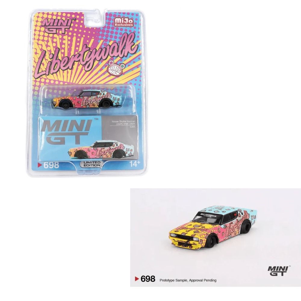 Mini GT 1/64 Scale Nissan Skyline Kenmeri Liberty Walk LBWK KUMA ...