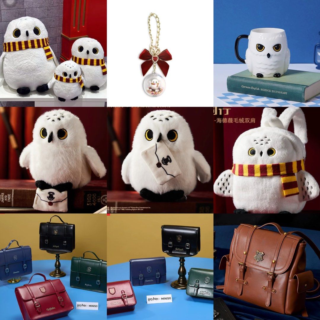 MINISO X HARRY POTTER HEDWIG DOLL BAG HEDWIG MUG HEDWIG PENDANT ...