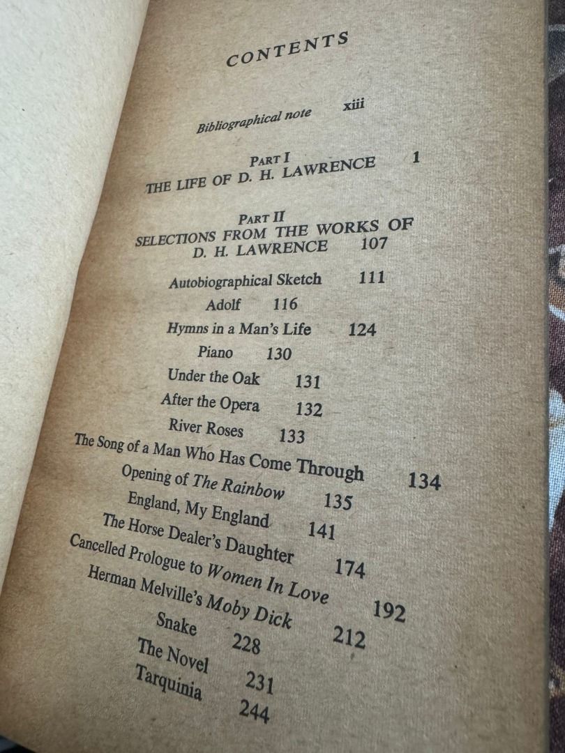 MMPB 1969 D.H. Lawrence Biography English Literature Novelist Writer ...