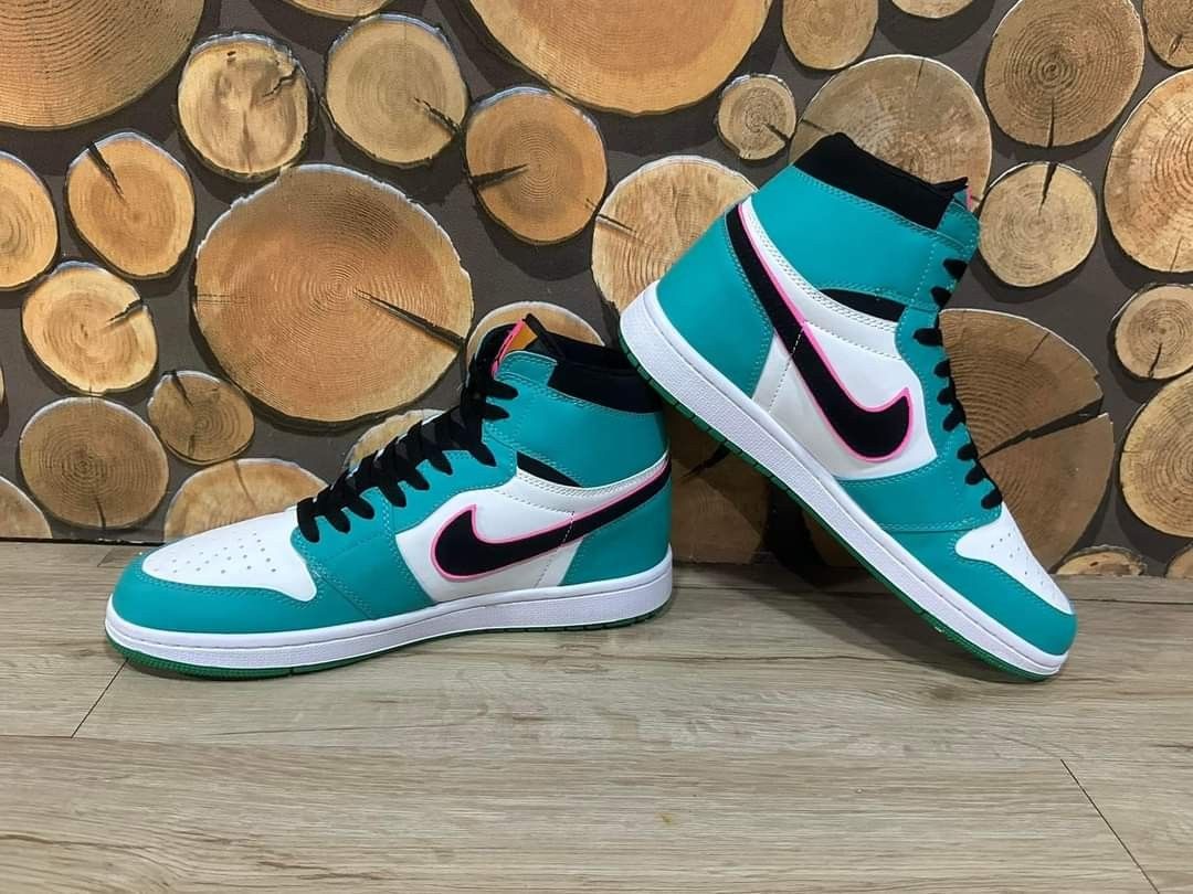 Nike Air Jordan 1 852542 306 Mid SE South Beach Turbo Green Pink Men's, Fesyen Pria, Sepatu ...