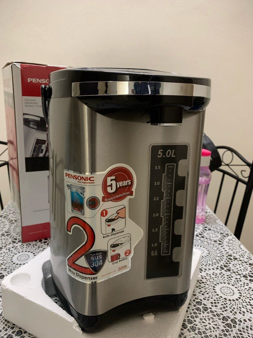 Pensonic Electric Thermoflask 5Litre, TV & Home Appliances, Kitchen ...