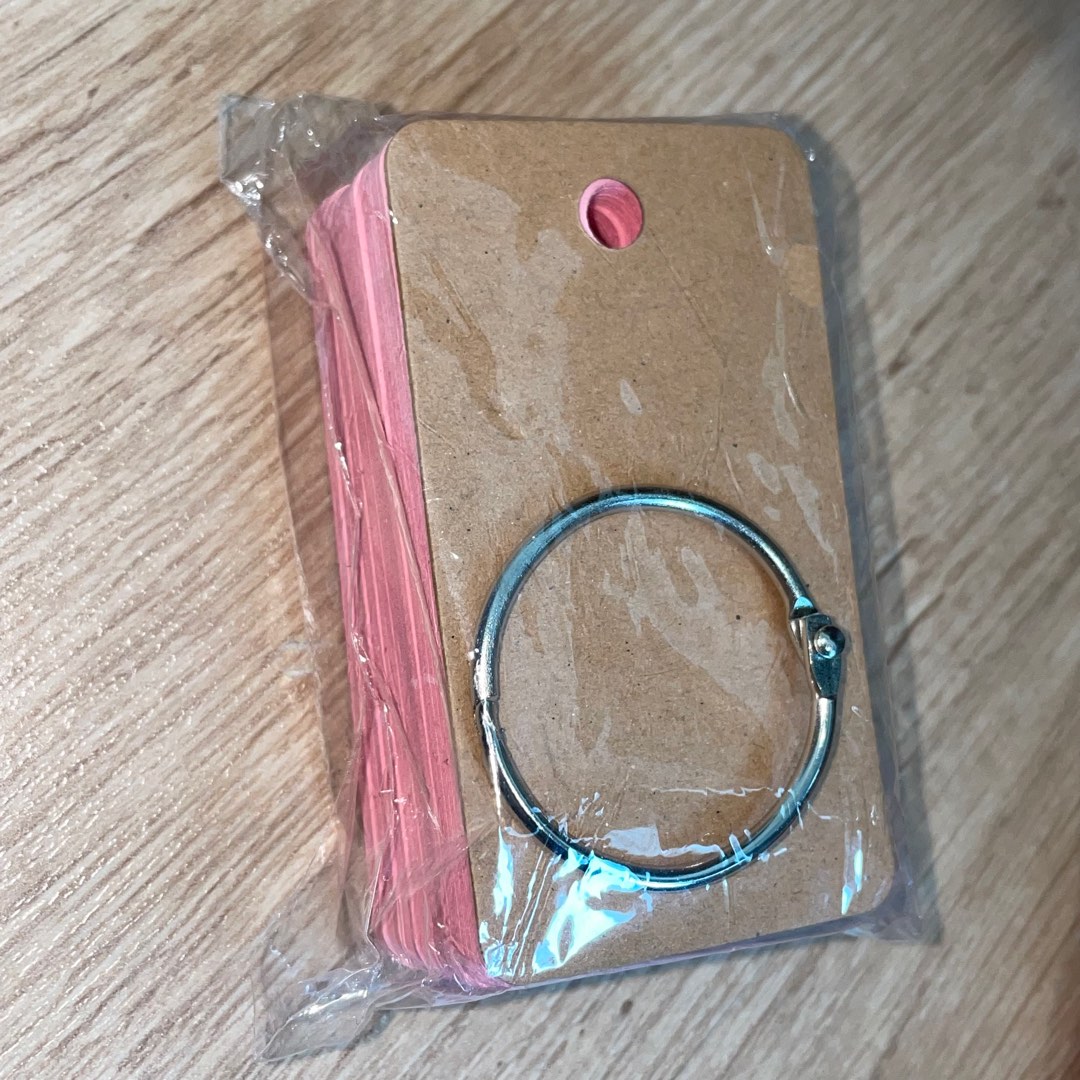 Pink Card DIY Color Paper Mini Memo Notepad Note Book Reminder Hard ...