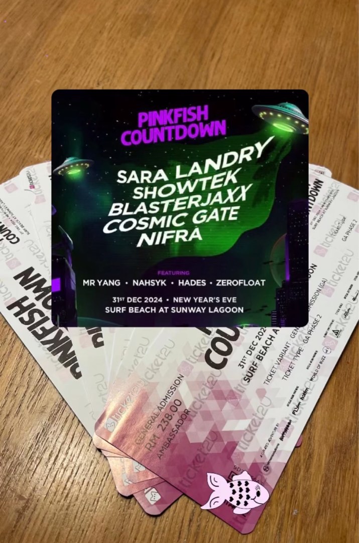 Pinkfish Countdown Sara Landry COD KL, Tickets & Vouchers, Event ...
