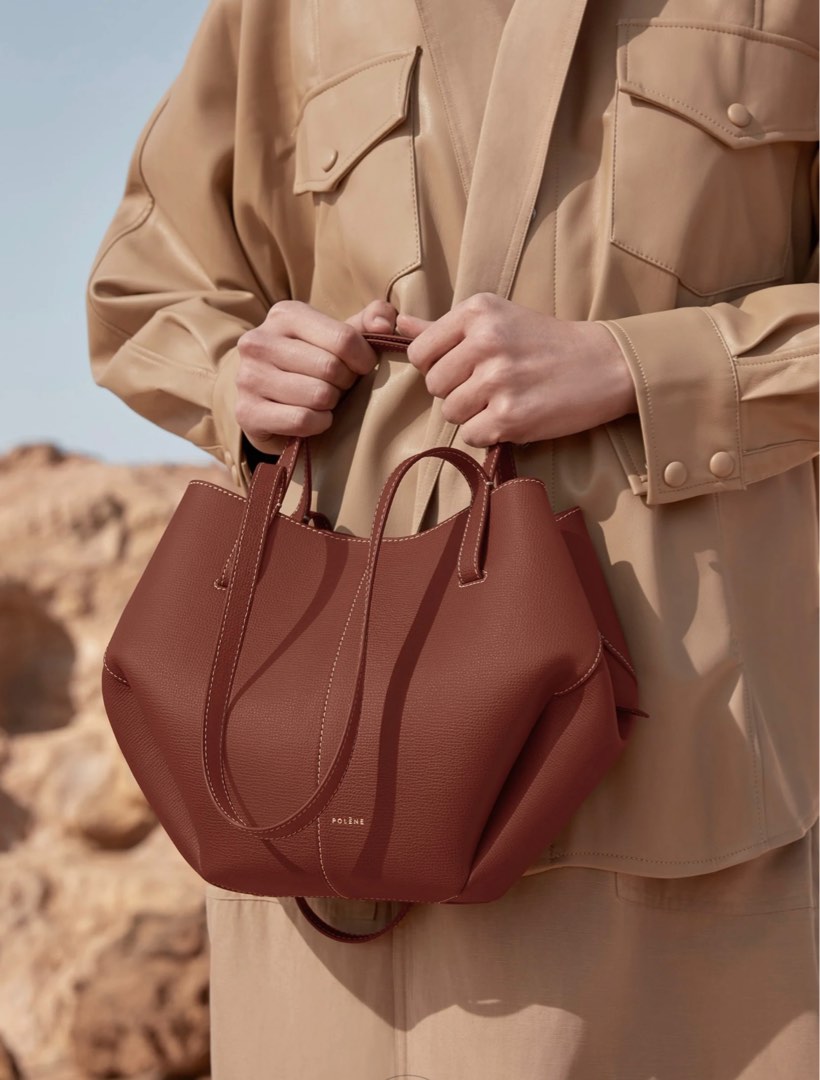 Polene Cyme Mini (Cognac), Women's Fashion, Bags & Wallets, Shoulder ...