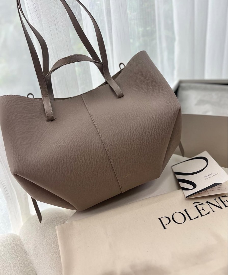Polene Mini Cyme Taupe, Luxury, Bags & Wallets on Carousell
