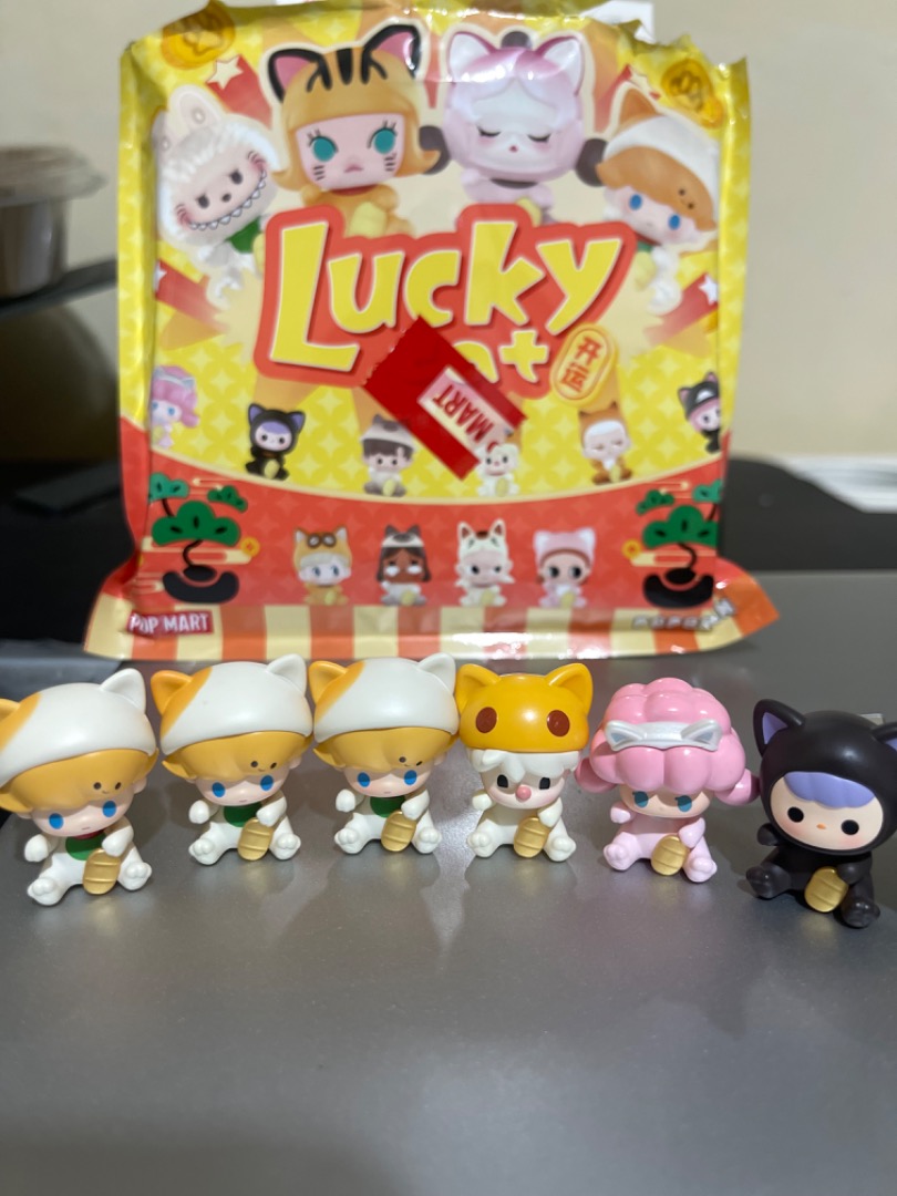 Pop mart Lucky Cat Pop Bean 150 each, Hobbies & Toys, Toys & Games on ...