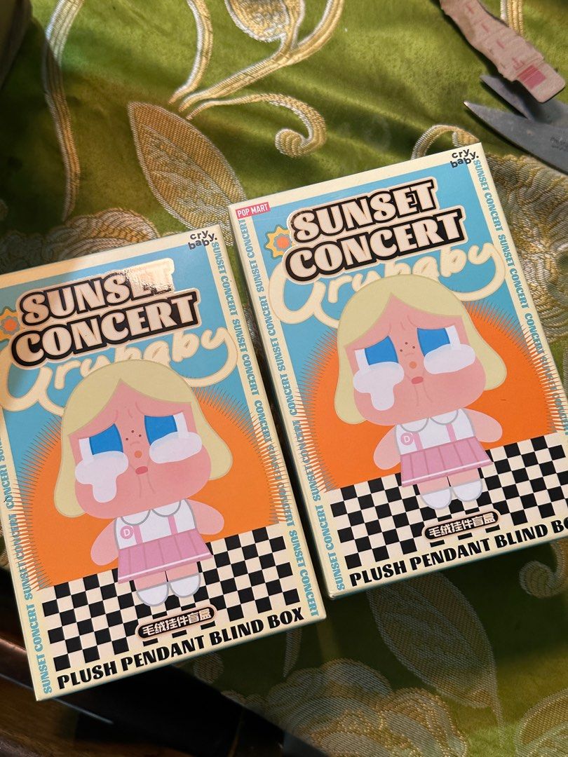 Pop mart Sunset concert cry baby, Hobbies & Toys, Toys & Games on Carousell