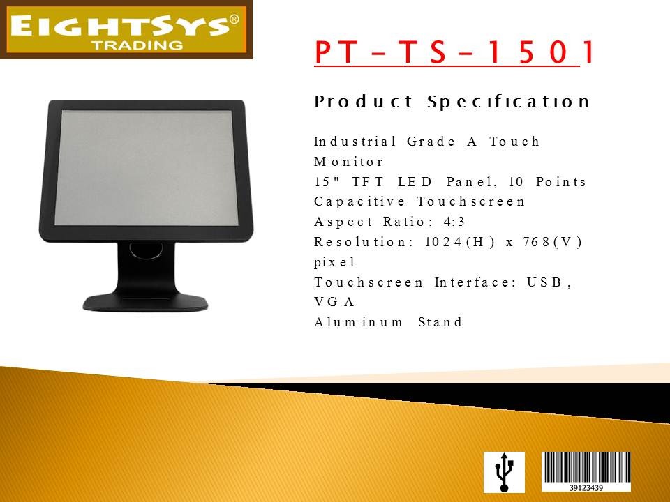 POSTECH PT-TS-1501 Touch Screen Monitor (15inch), Computers & Tech, Parts & Accessories, Monitor ...