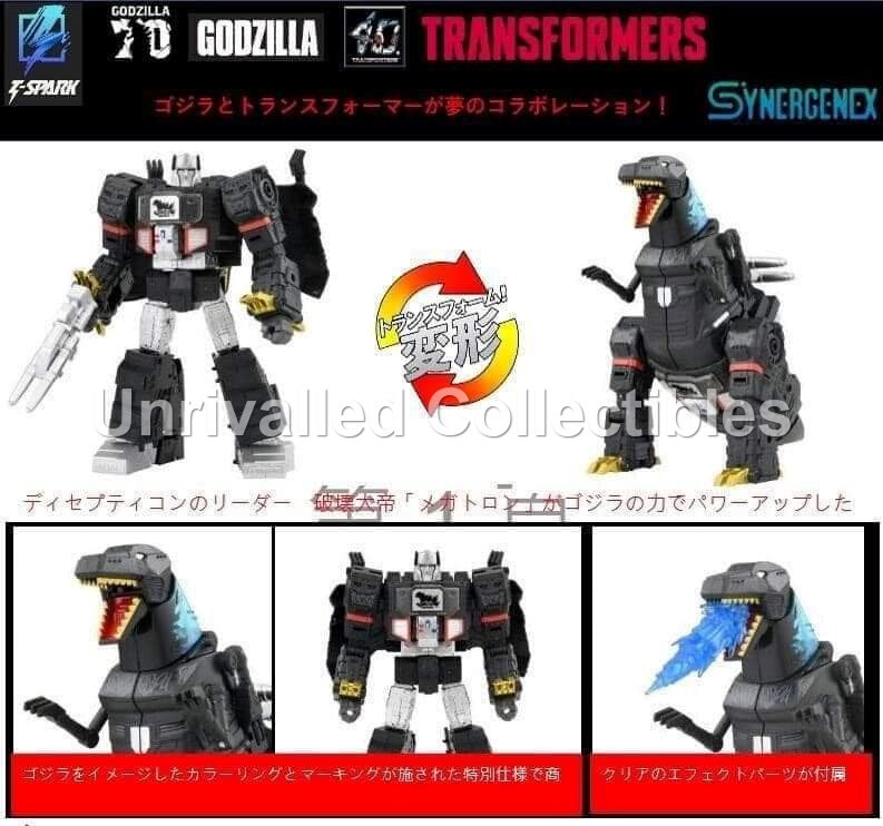 [Pre Order] Takara Tomy T-Spark TF x Godzilla Collab Series: Megatron ...