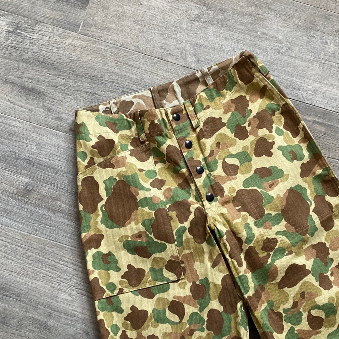 REPRO WW2 40's USMC FROGSKIN HBT DUCK CAMO SHORT PANTS REPRO CAMOUFLAGE ...
