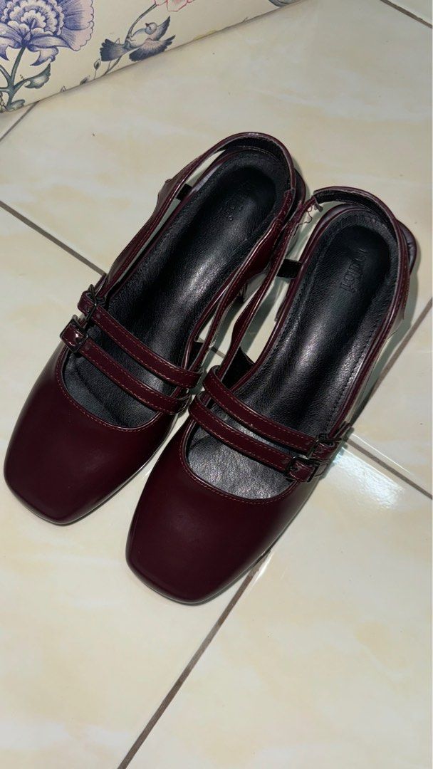 Rubi Cotton On Mary Jane in cherry red, Women's Fashion, Footwear ...