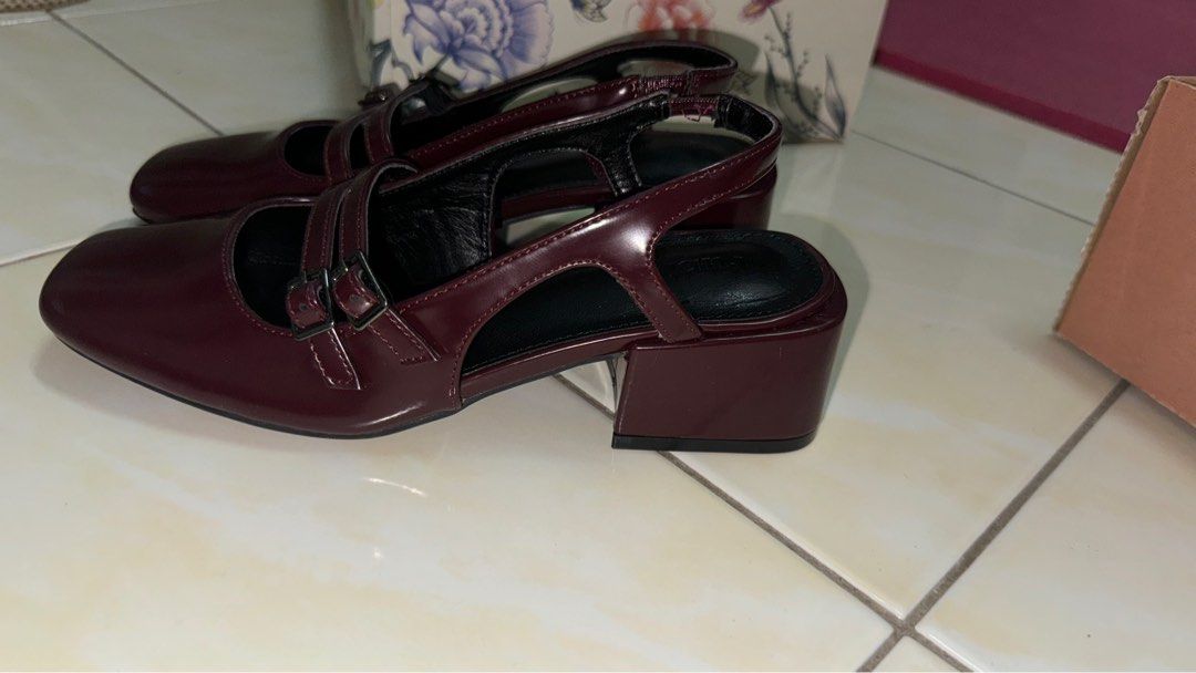 Rubi Cotton On Mary Jane in cherry red, Women's Fashion, Footwear ...