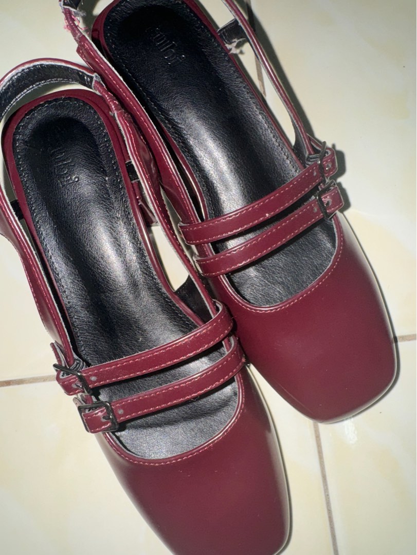 Rubi Cotton On Mary Jane in cherry red, Women's Fashion, Footwear ...