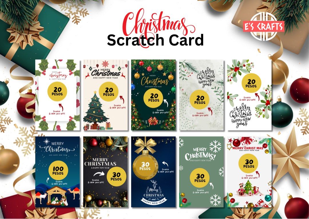 Scratch cards CHRISTMAS EDITION, Hobbies & Toys, Stationary & Craft ...