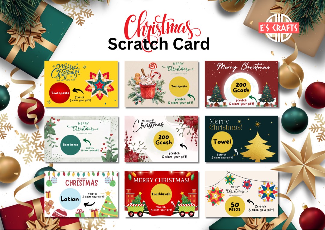 Scratch cards CHRISTMAS EDITION, Hobbies & Toys, Stationary & Craft ...