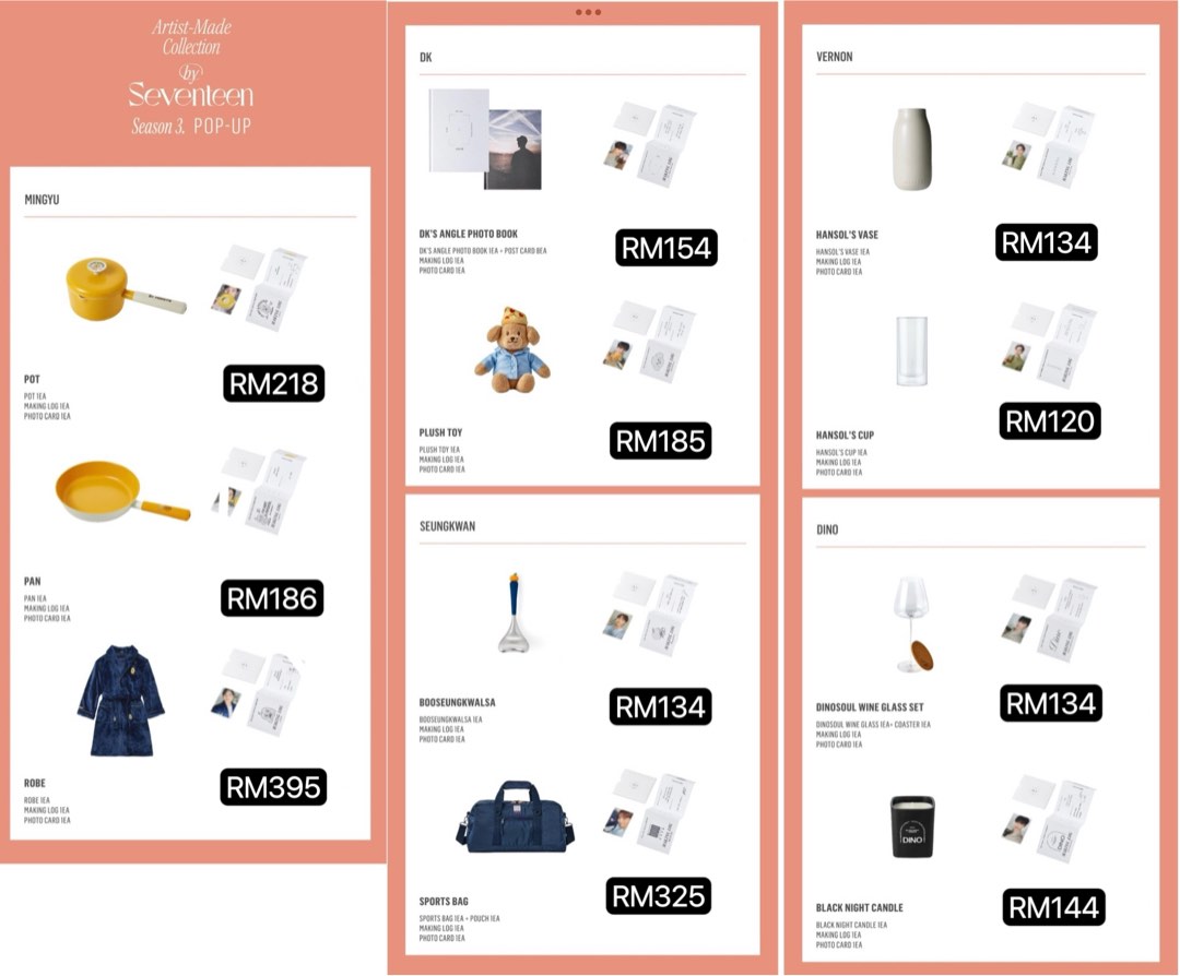 Seventeen Artist Made Collection Season 3, Hobbies & Toys, Collectibles ...