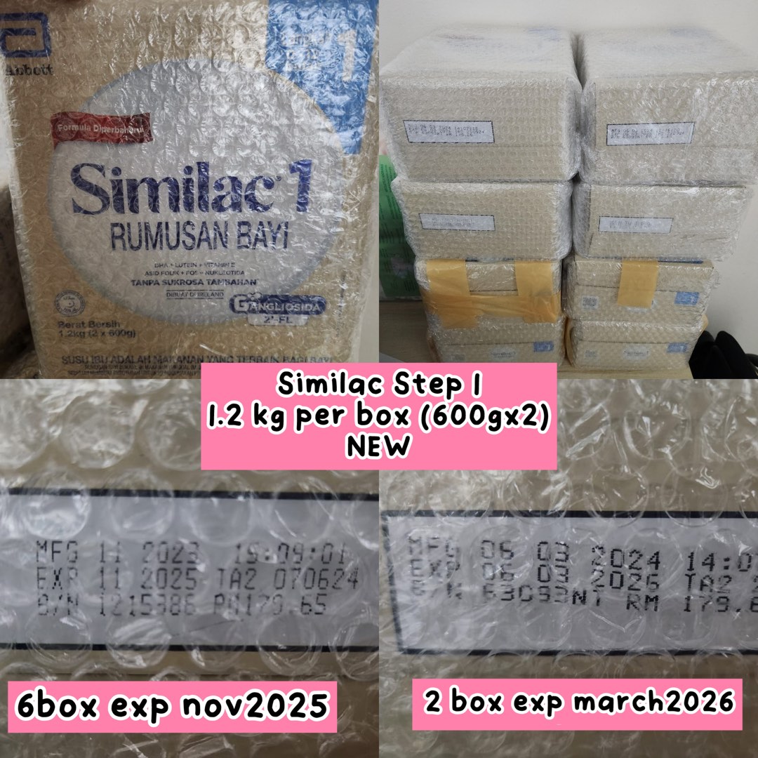 Similac Step 1 (600gramx2) 1.2kg NEW, Babies & Kids, Nursing & Feeding ...