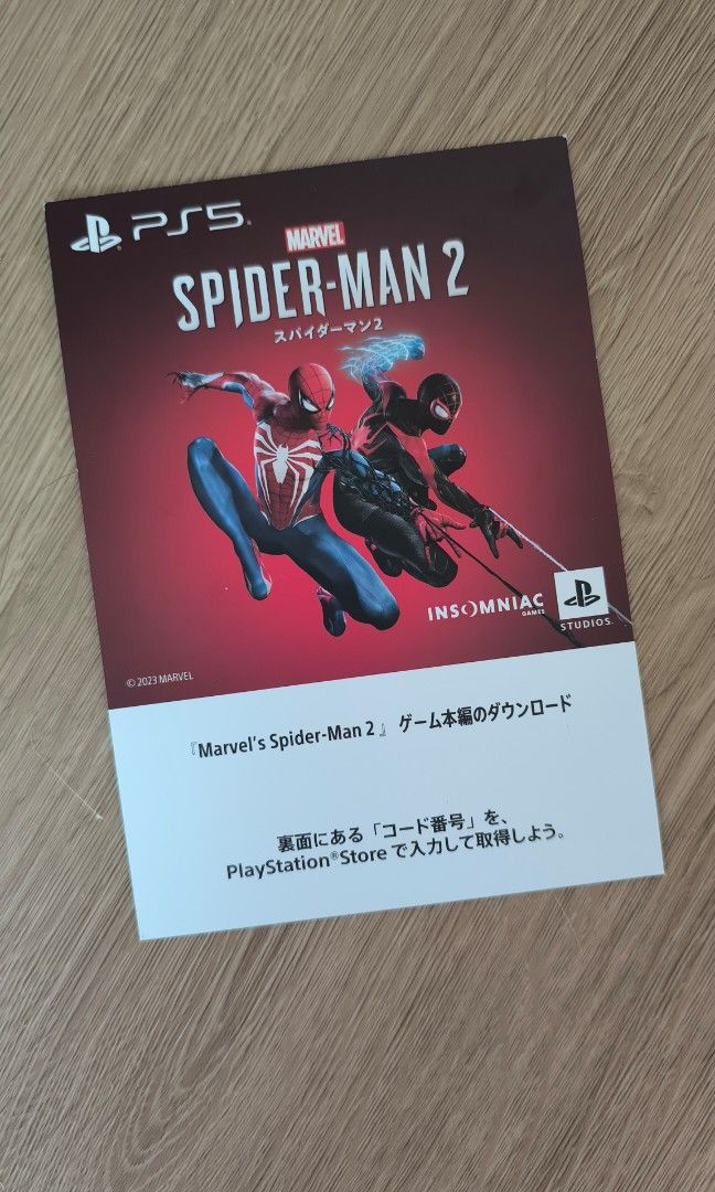 Spider-Man 2 PS5 Digital Code (Japan Ver.), Video Gaming, Video Games ...