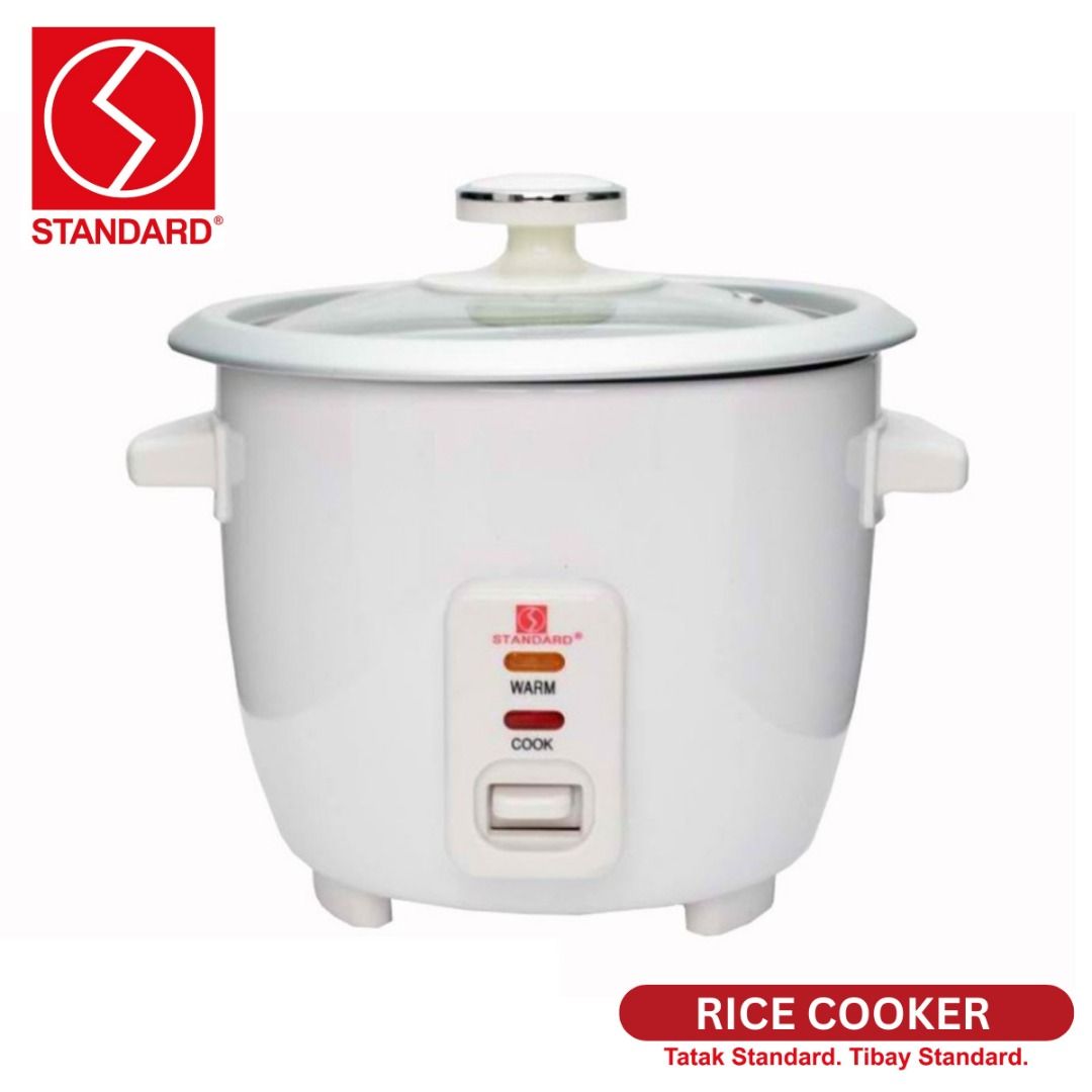 Standard Rice Cooker Heavy Duty w/ Glass Cover 10 Cups 1.8 Liters SRG 1 ...