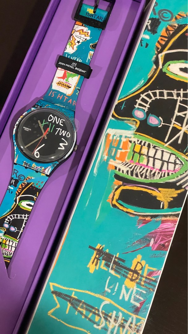 Swatch Gent ISHTAR BY JEAN-MICHEL BASQUIAT, Luxury, Watches on Carousell