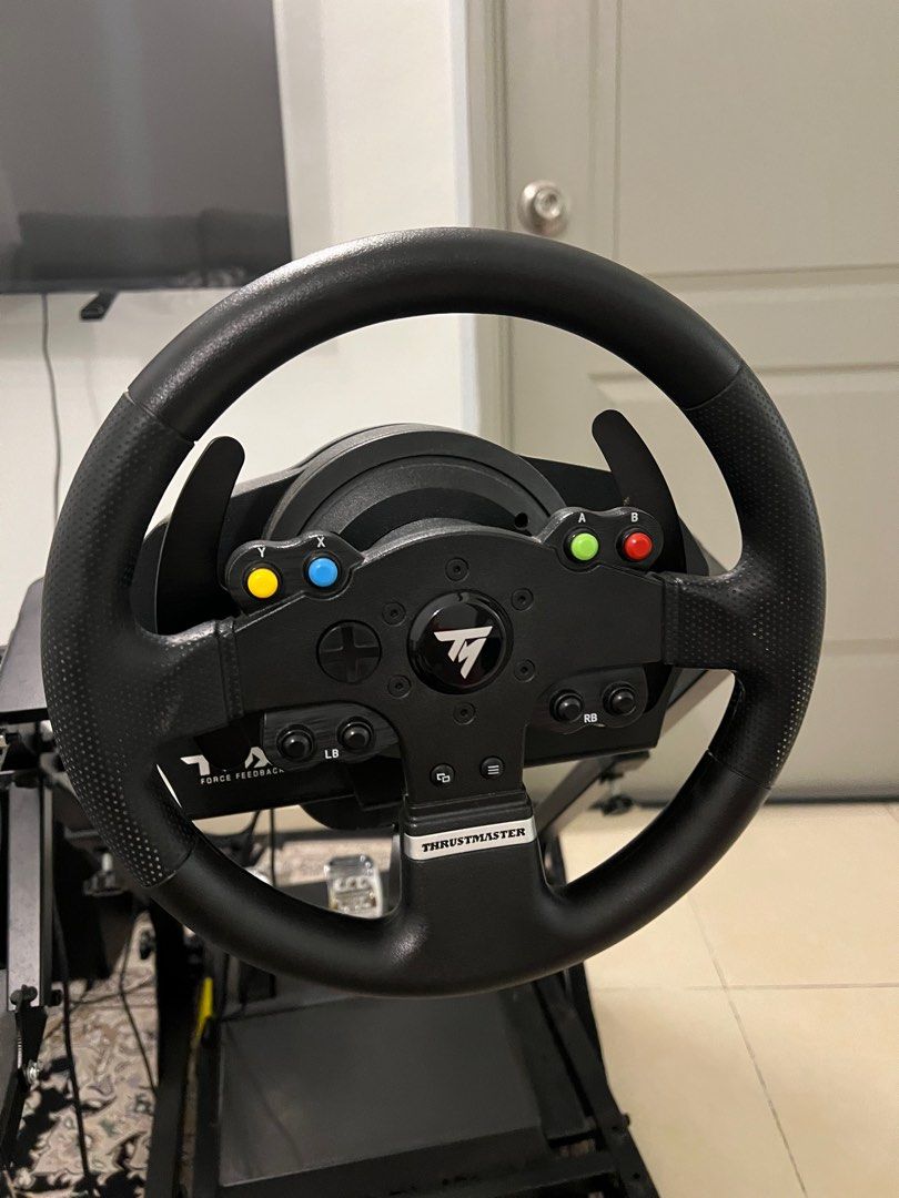 Thrustmaster TMX pro + TH8a shifter + racing simulator foldable, Video ...