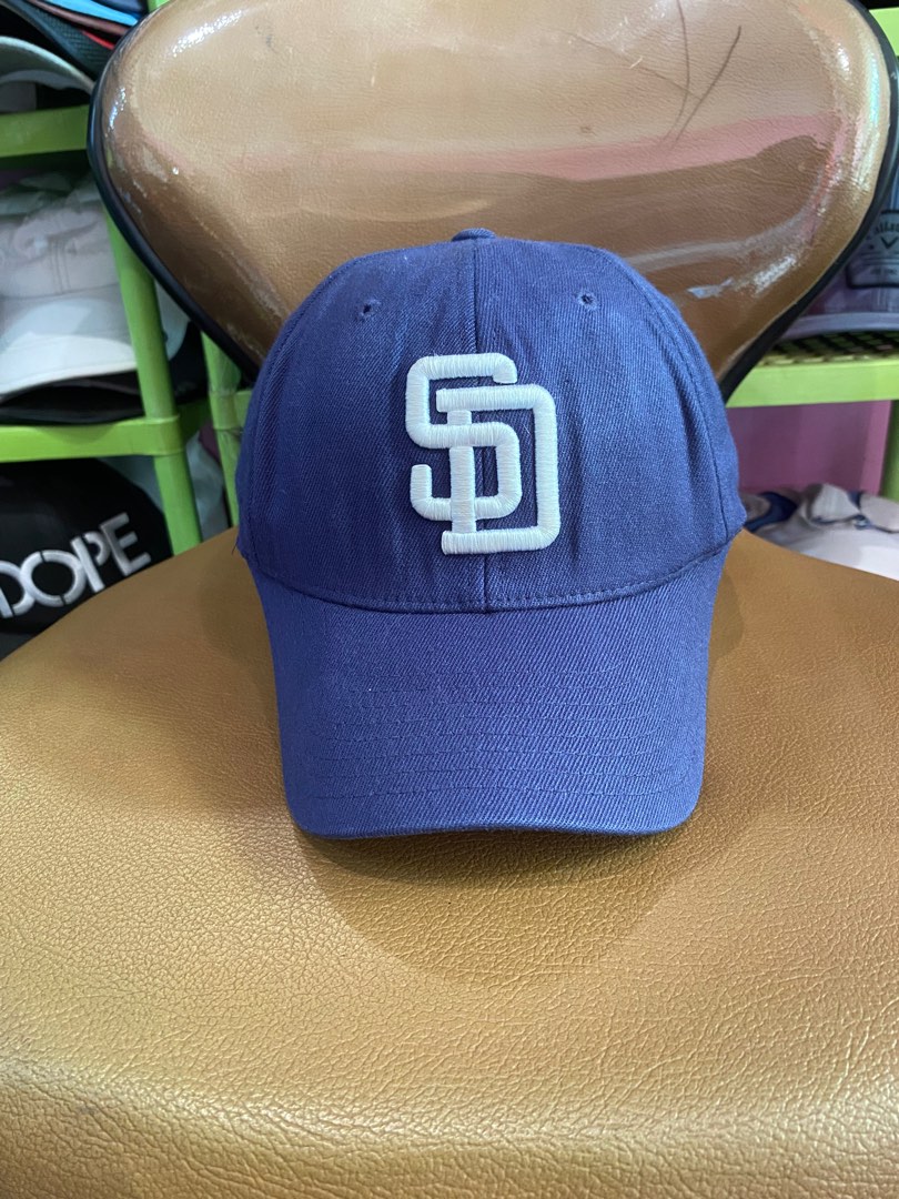 Topi MLB SD original navy, Fesyen Pria, Aksesoris, Topi di Carousell