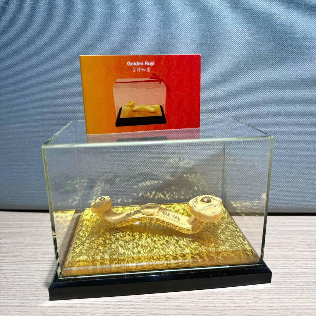 TP-The Singapore Mint Golden Ruyi (15 x 10.5 x 10cm), Furniture & Home ...