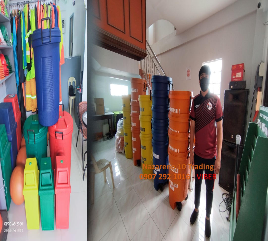 Trolling bin Trash bin w/wheels 630, Furniture & Home Living, Cleaning ...