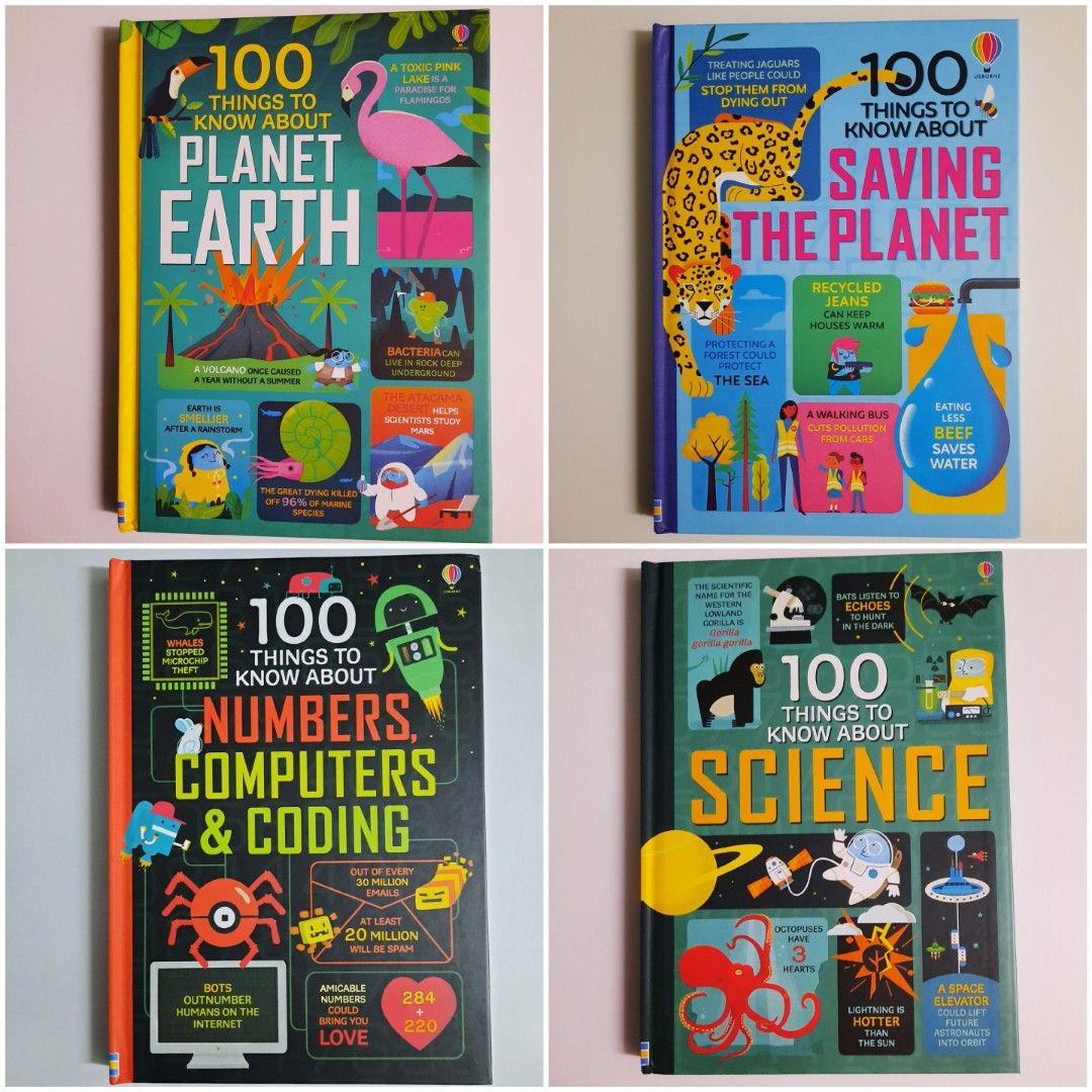 Usborne Science, History, Food, Planet Earth, Oceans, Space, Numbers ...