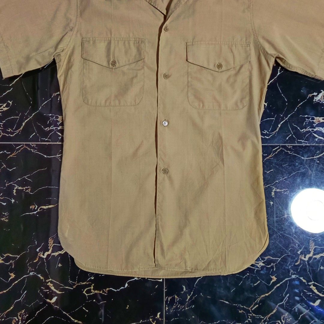 Vintage 60s/70s USMC Marine Corps Uniform Shirt by Creighton, Men's ...